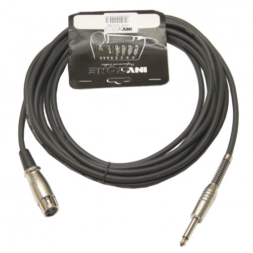 Кабель микрофонный XLR (F) - Jack (6,3) Invotone ACM 1005/BK