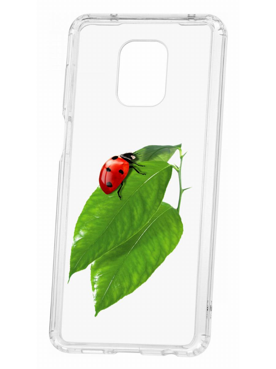 Чехол на Xiaomi Redmi Note 9 Pro/9s/9 Pro Max Kruche Print Ladybug,противоударный бампер