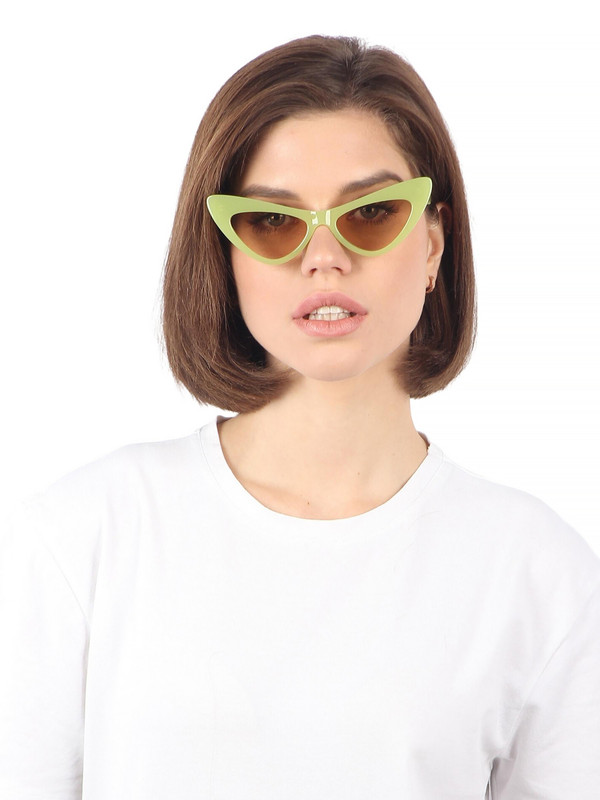 Солнцезащитные очки женские Pretty Mania DD055 бежевые