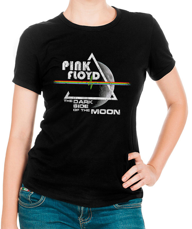Футболка женская Design Heroes Pink Floyd - Dark Side Of The Moon черная XS