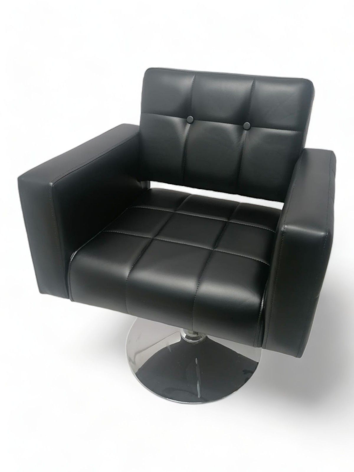 Парикмахерское кресло "Аврора", Черный, Гидравлика диск