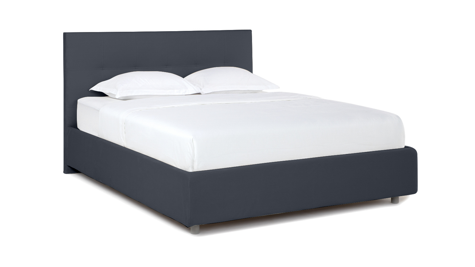Двуспальная кровать Askona Greta + основание с ламелями 140*200 тк. Sky Velvet 40