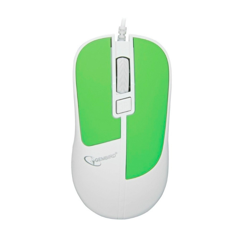 Мышь Gembird MOP-410-G White/Green