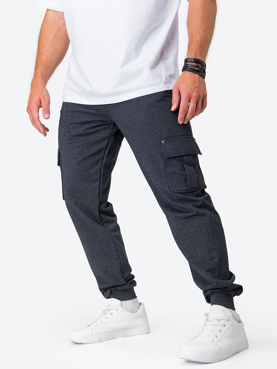 Спортивные брюки мужские HappyFox HF9117 серые 54 RU