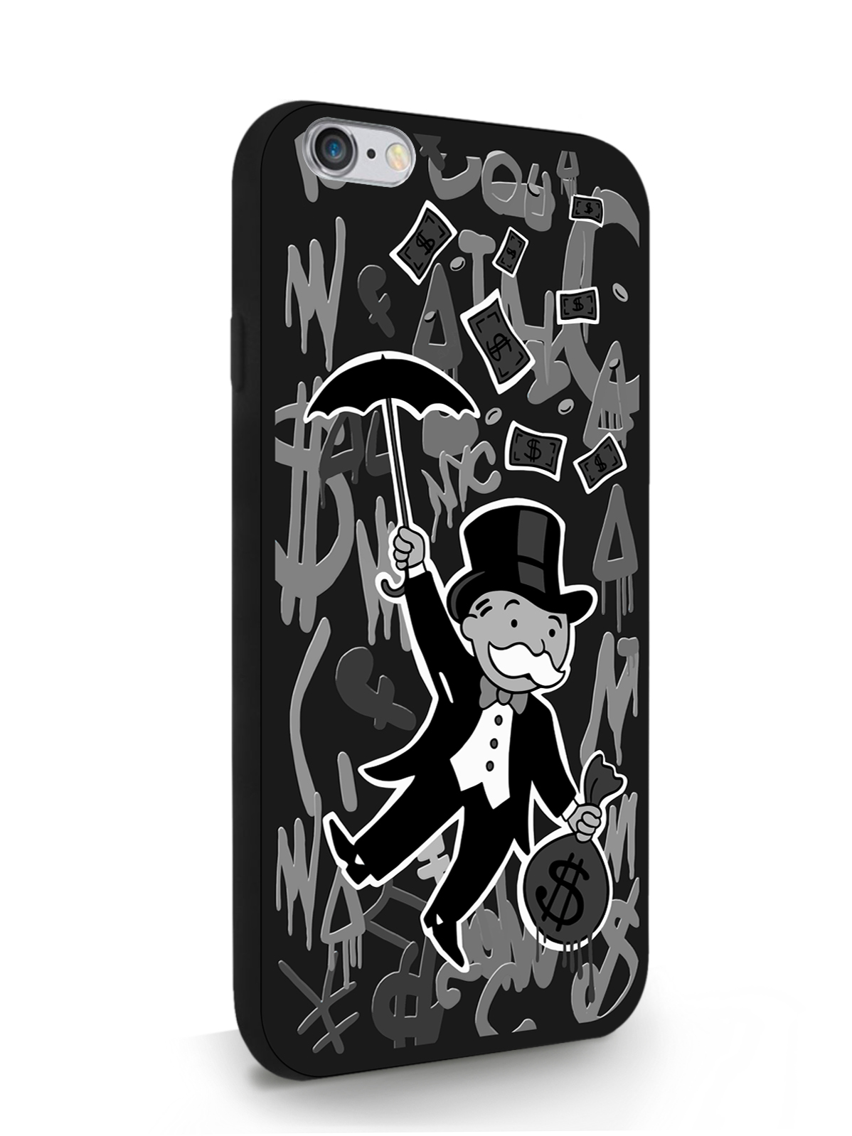 Чехол MustHaveCase для iPhone 6/6s Monopoly Black Edition, черный