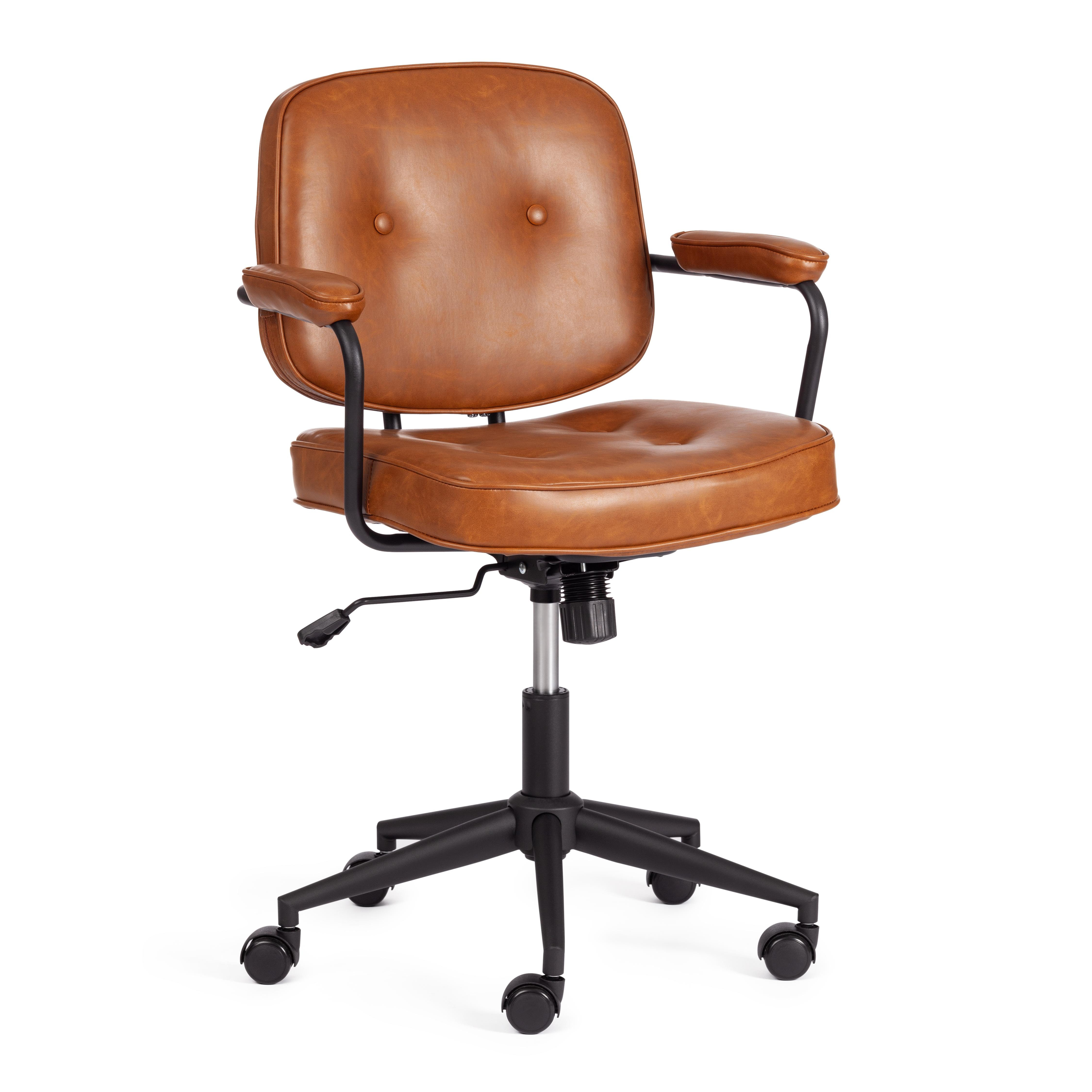 Компьютерное кресло TetChair ALFA, искусственная кожа, коричневый