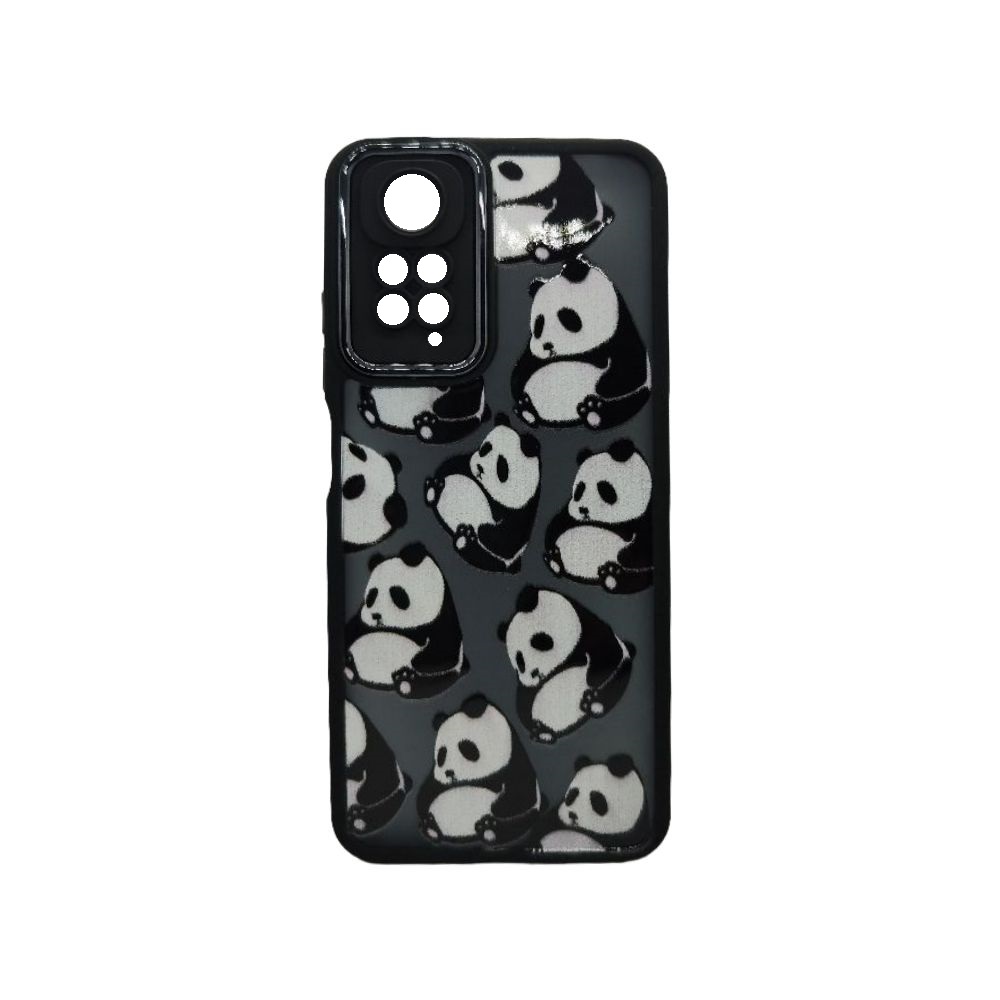 Чехол пластиковый с защитой камеры для Xiaomi Redmi Note 11/Note 11S 4G "Панды"