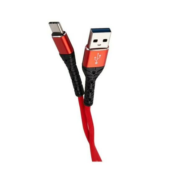 Кабель mObility USB-Type-C красный 1 м