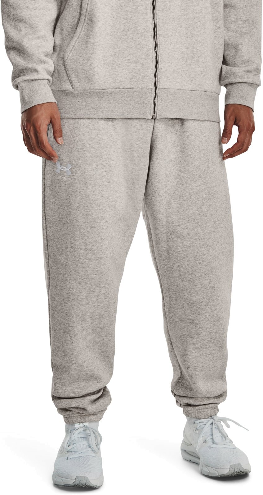 Спортивные брюки мужские Under Armour UA Essential Fleece Jogger серые LG