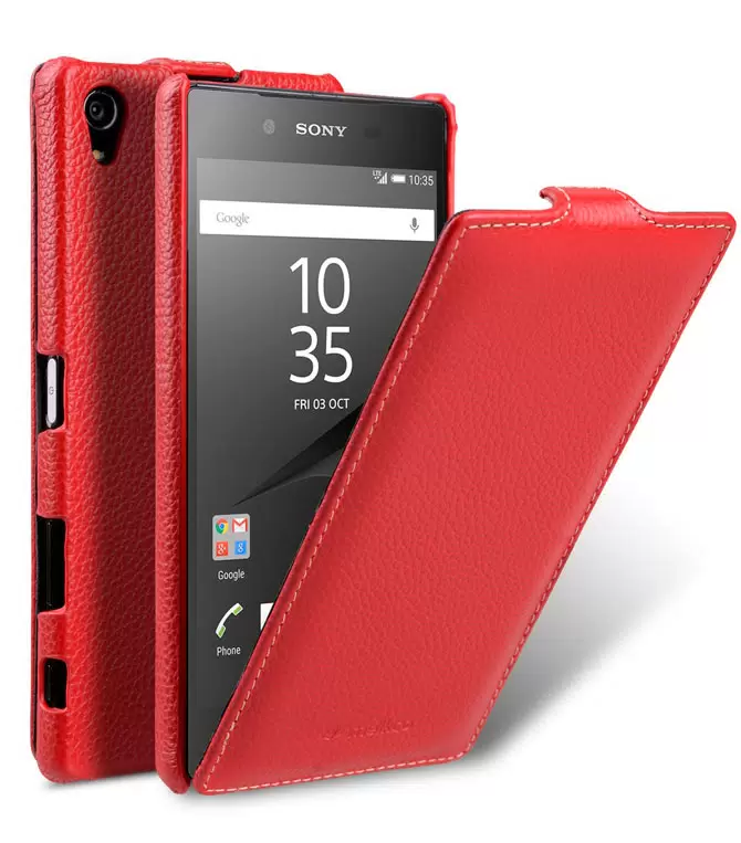 Кожаный чехол Melkco Jacka Type для Sony Xperia Z5 Premium красный