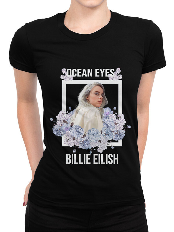 Футболка женская Design Heroes Billie Eilish черная 3XL