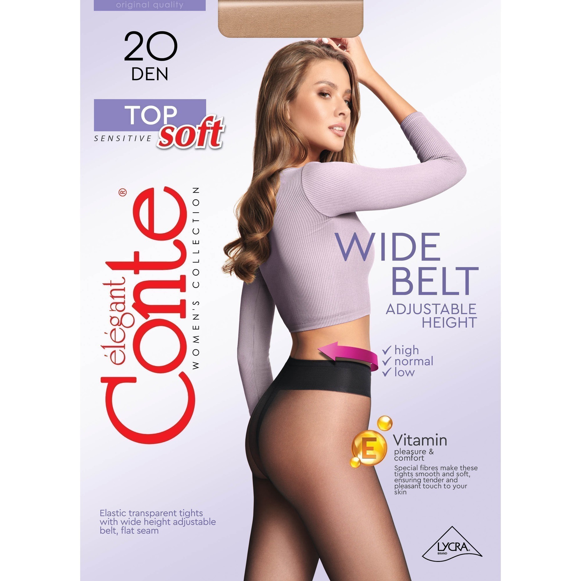 Колготки женские Conte TOP SOFT 20 серые 2