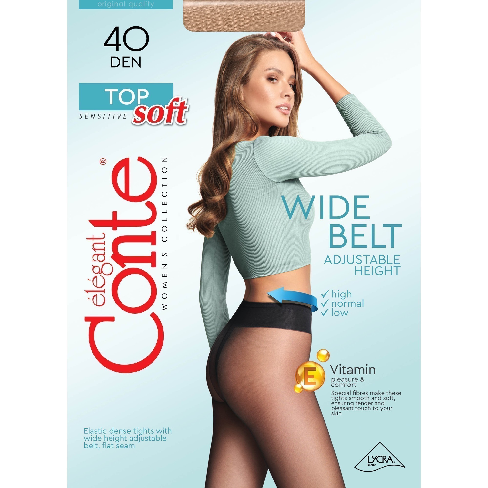 Колготки женские Conte TOP SOFT 40 коричневые 2