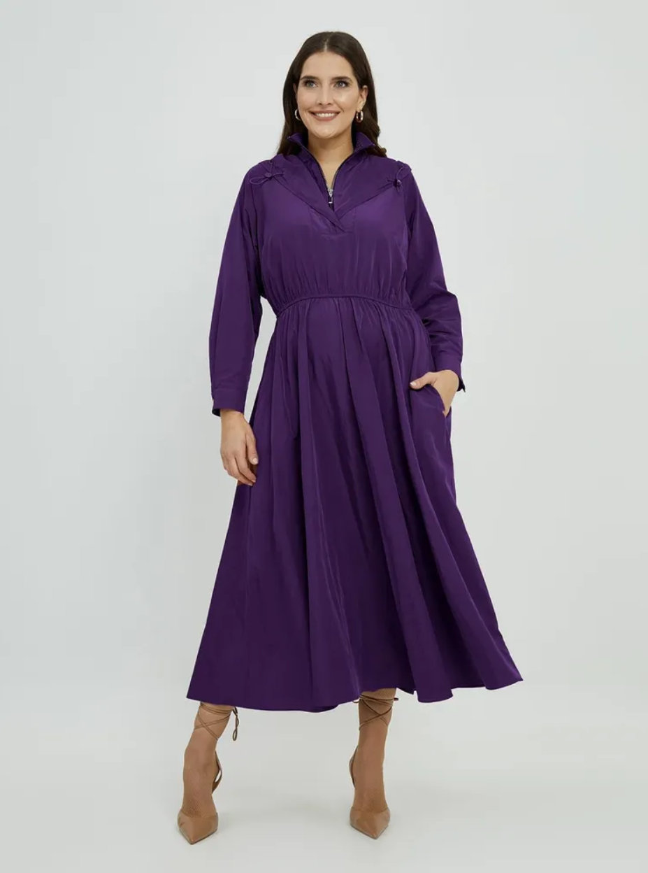 Платье женское MAT fashion 7801.7016115 фиолетовое L