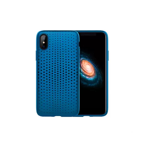 Чехол-накладка TPU Rock Dot Series для Apple iPhone X/XS, синий