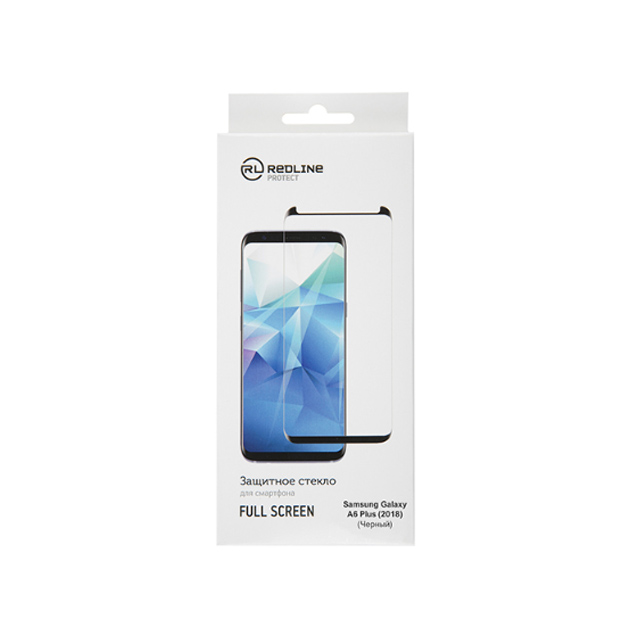 Защитное стекло для смартфона Red Line для Samsung Galaxy A6 Plus (2018), FScr. TG Black
