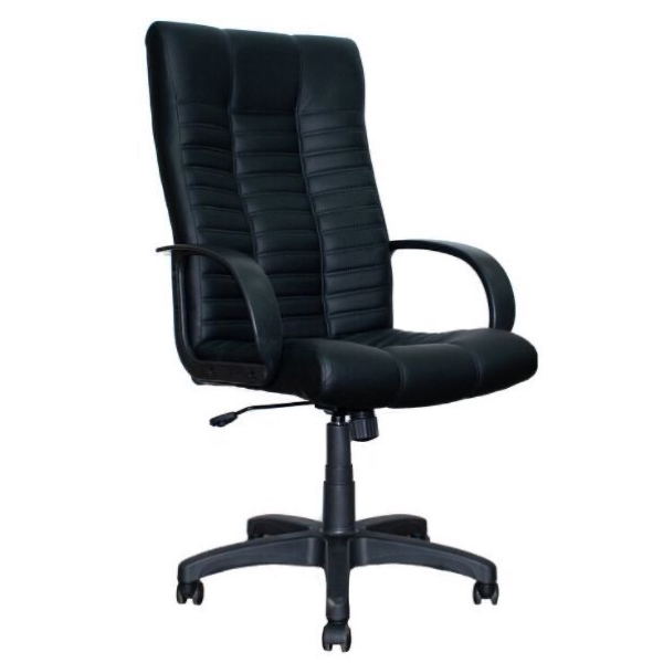 Кресло офисное  ЯрКресло Кр26 ТГ Пласт ЭКО1 (экокожа черная)