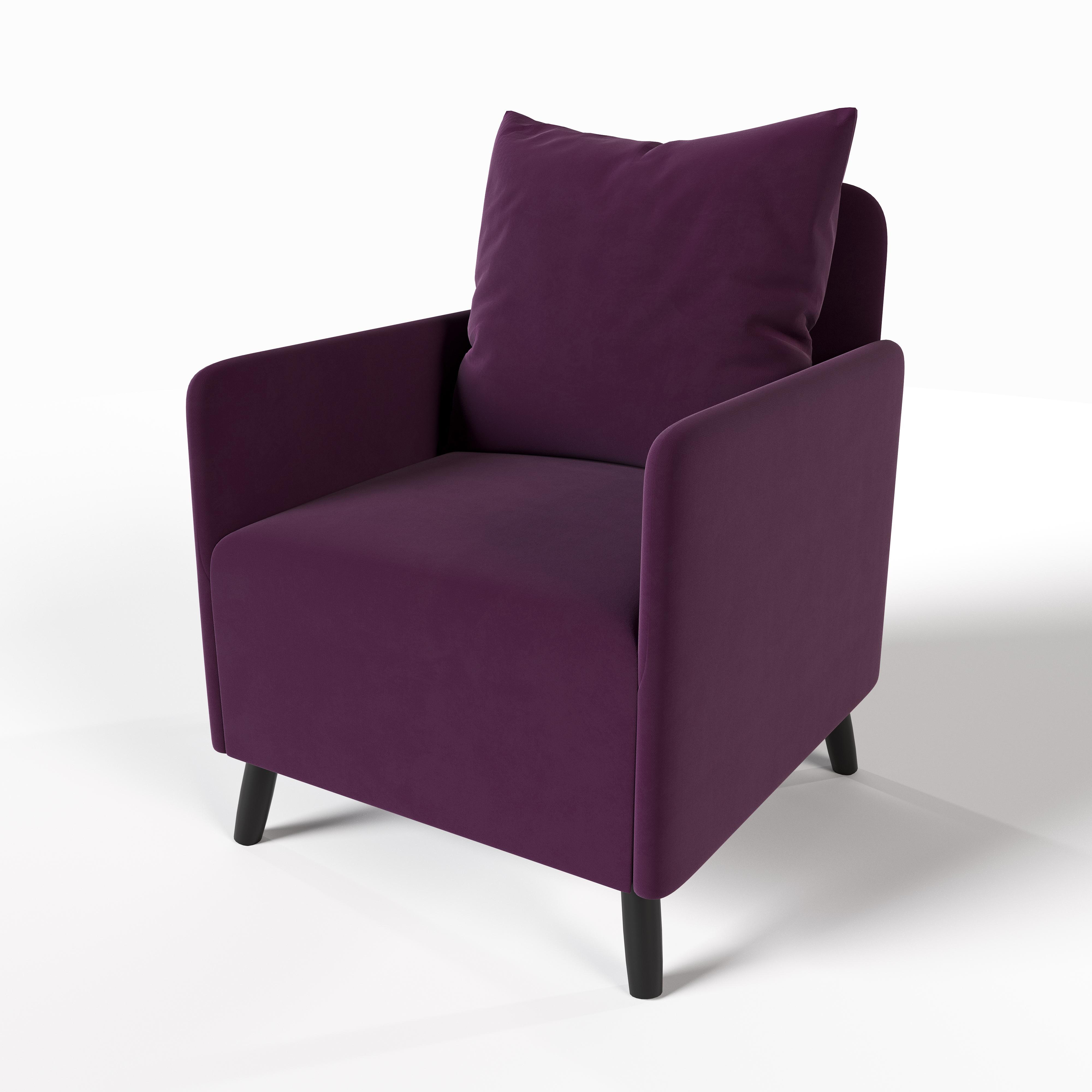 Кресло, SALON TRON, Будапешт фиолетовое, 68х72х85