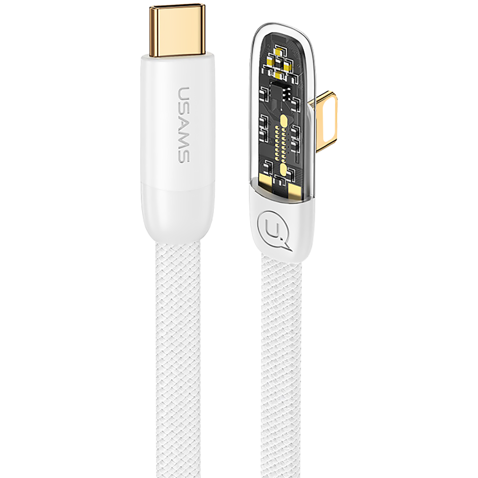 Кабель USB Type C - Lightning Usams US-SJ583 1.2 м белый