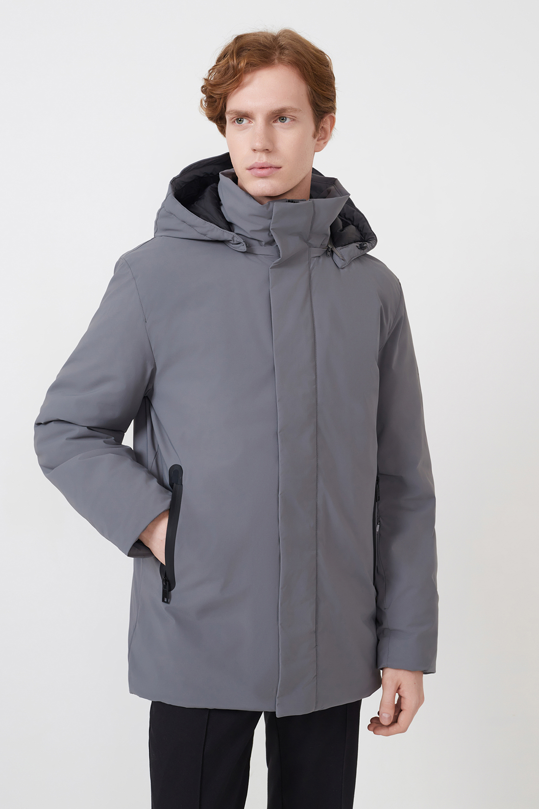 Зимняя куртка мужская Baon B5323513 серая 3XL