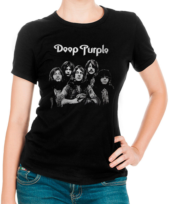 Футболка женская Design Heroes Рок Группа Deep Purple черная L