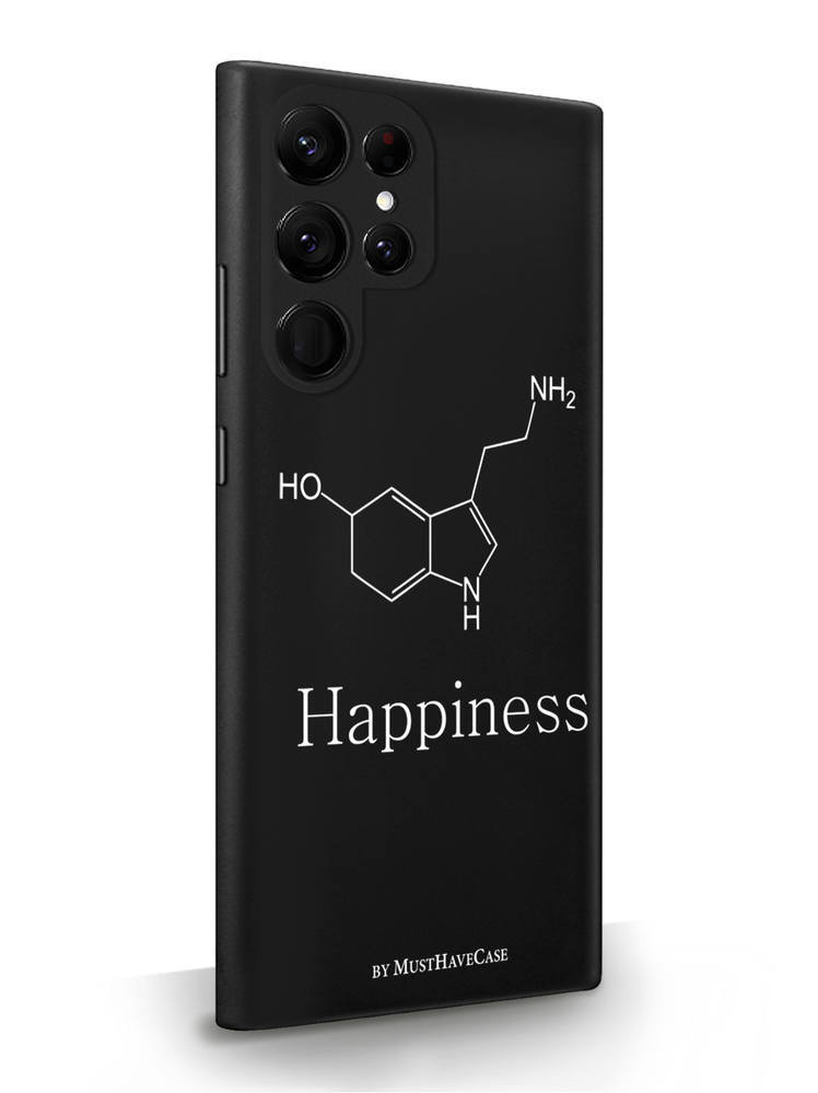Чехол MustHaveCase для Samsung Galaxy S22 Ultra Молекула счастья черный