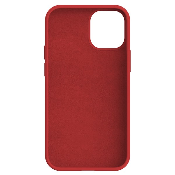 Чехол Krutoff Silicone Case для iPhone 12 mini (red) 14 (Айфон 12 мини), крансый