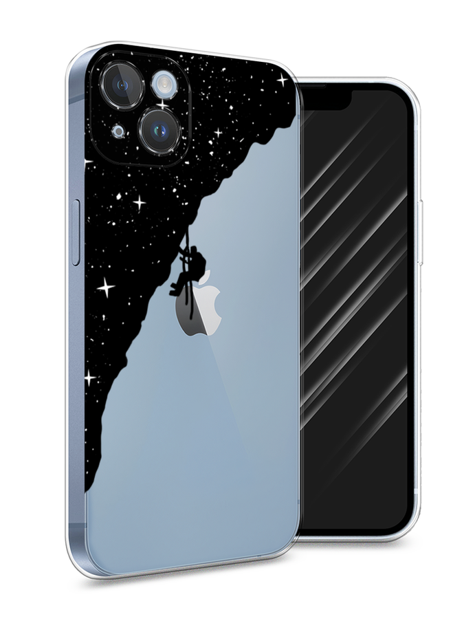 Чехол Awog на Apple iPhone 14 Plus / Айфон 14 Плюс "Скалолаз в космосе"