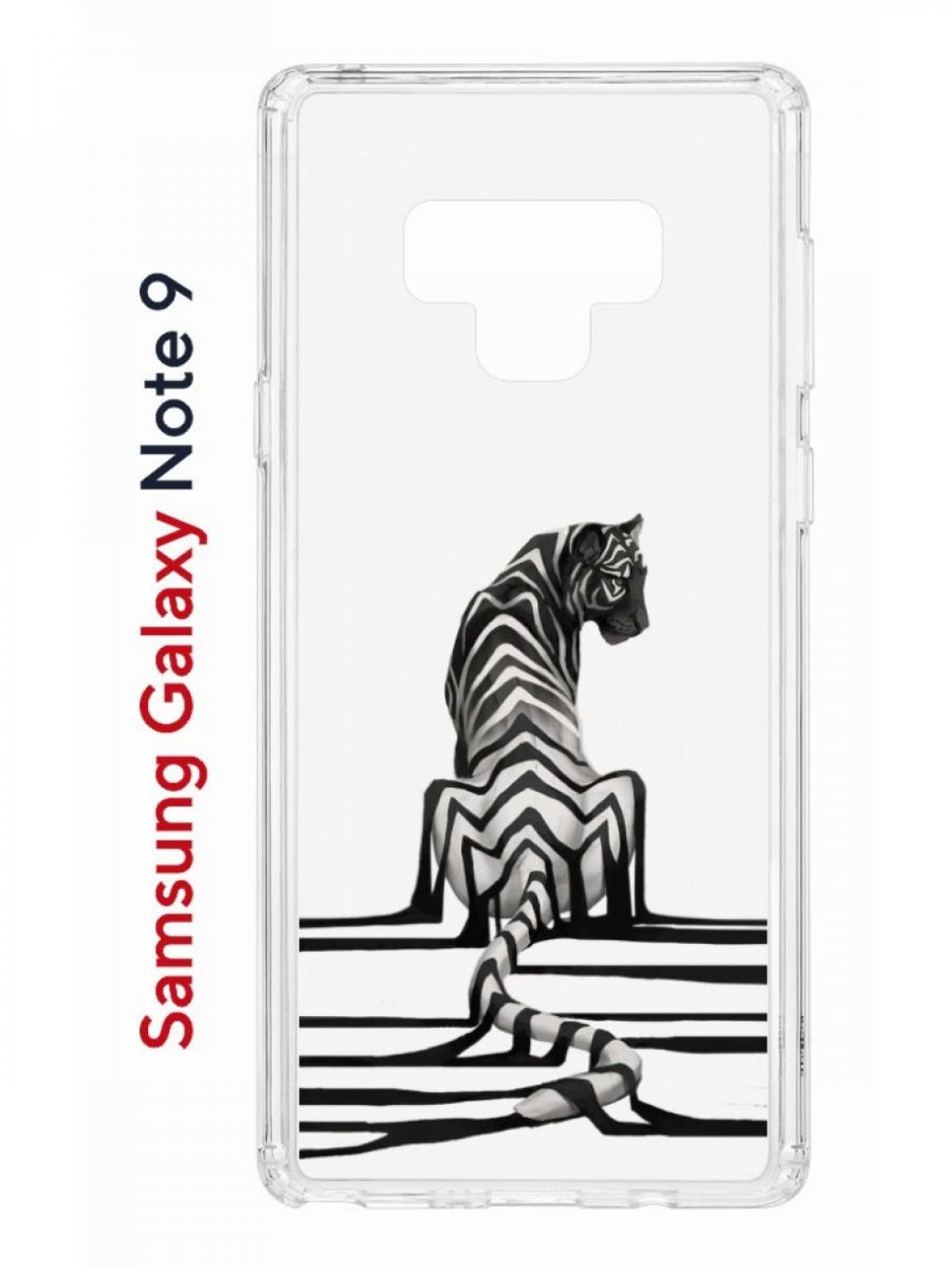 Чехол на Samsung Galaxy Note 9 с принтом Kruche Print Tiger,противоударный бампер