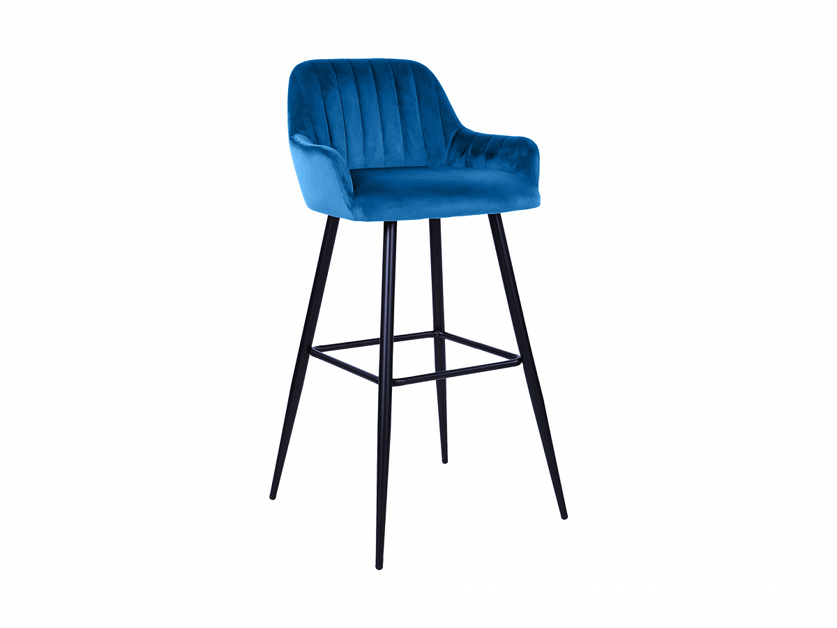 Барный стул ОГОГО Обстановочка! Lexi 2_170a_blue, барный стул/черный/синий