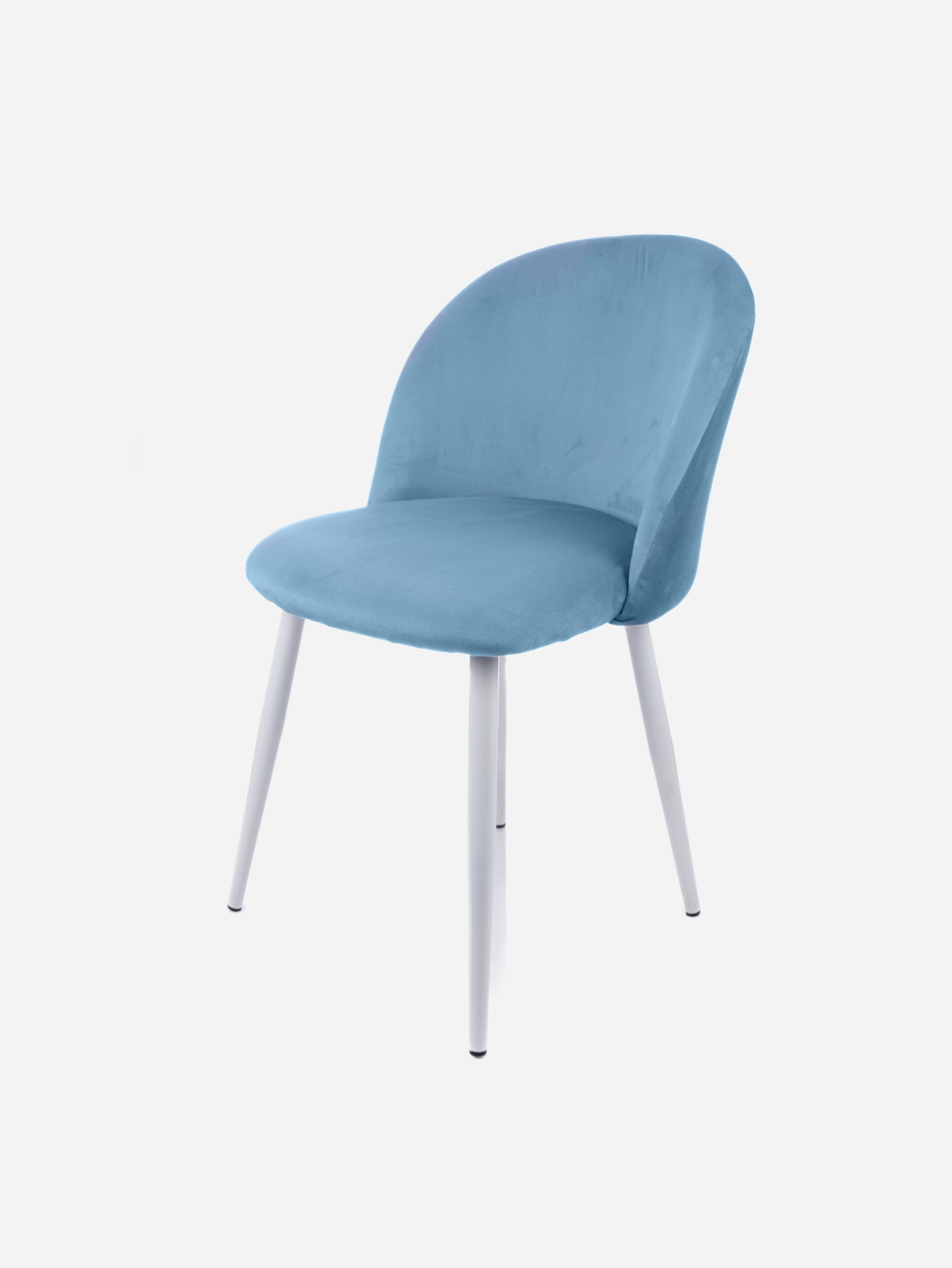 Комплект стульев Бари, 23070740 небесно-серый/белые ножки (2 шт)
