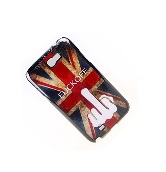 Чехол Samsung N7100, N7105 (Galaxy Note II) пластиковый Flags №6