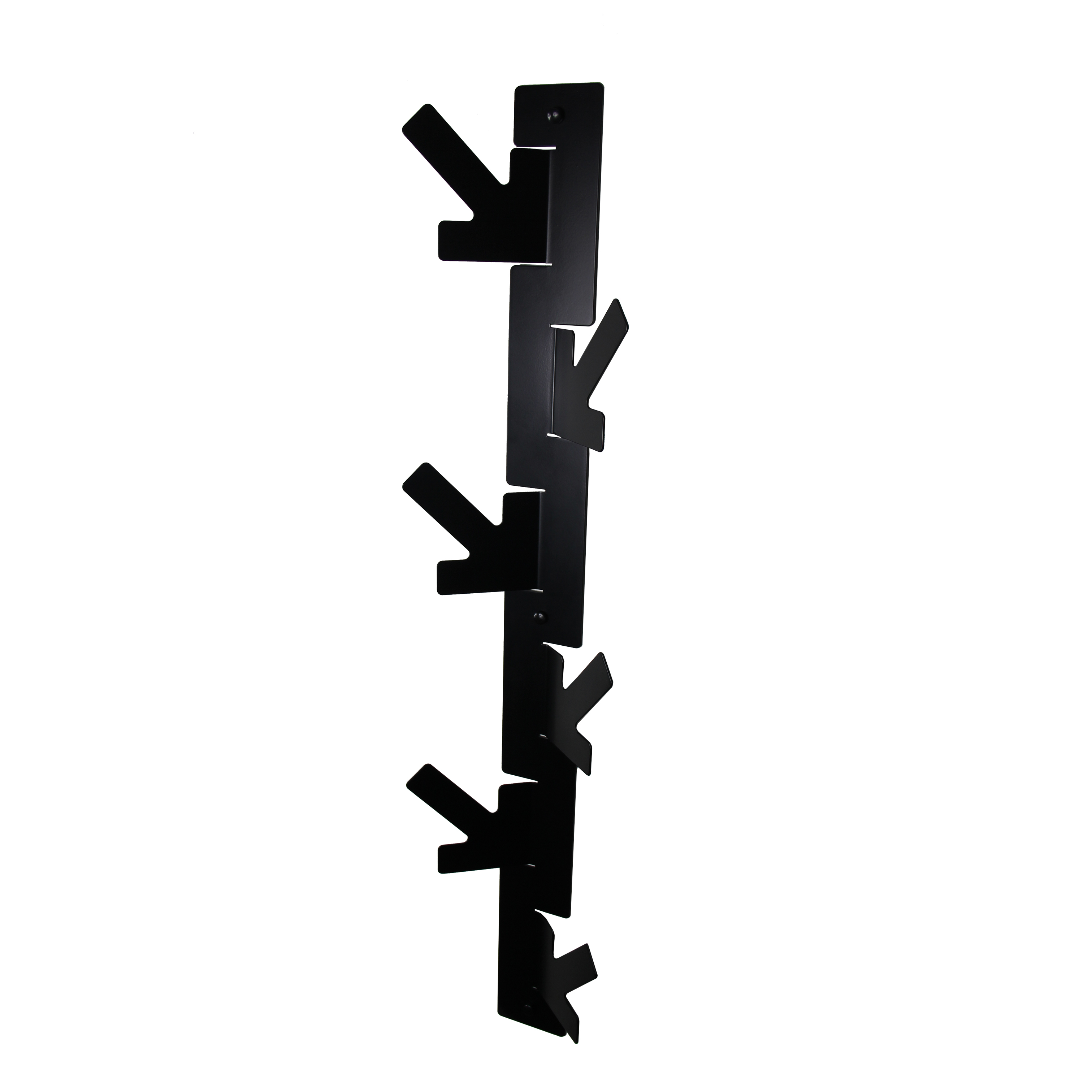 Вешалка настенная TEMPACHE "Стрелочки" для одежды и аксессуаров, черная, 90х20х8 см
