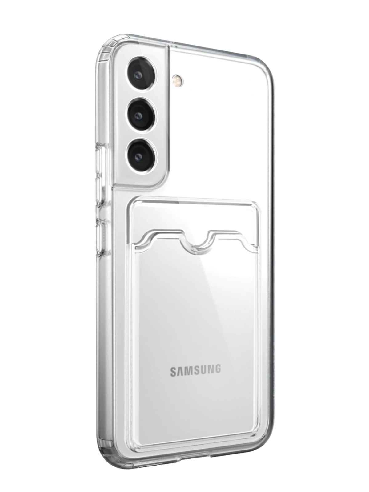 Чехол MustHaveCase с картхолдером для Samsung Galaxy S22 прозрачный