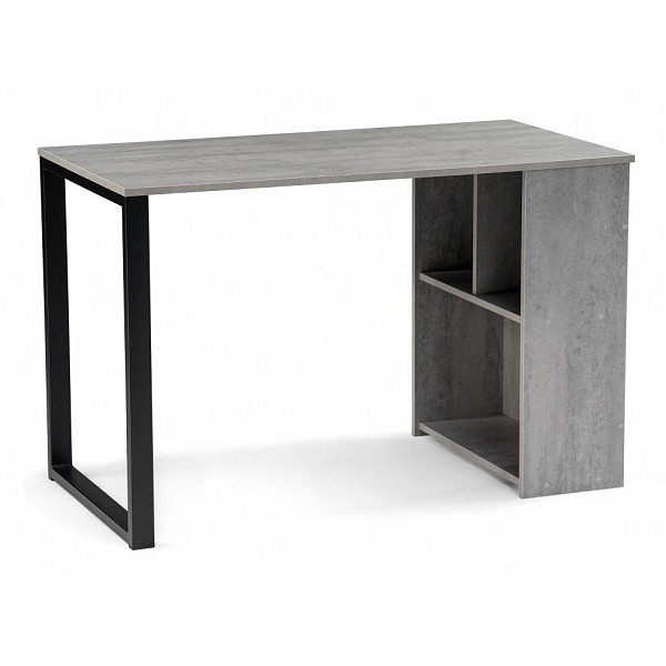 Стол письменный Битти Лофт 116 серый бетон/черный WO_495411