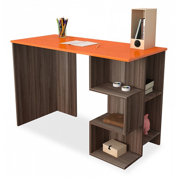 Письменный стол Мебелеф Мебелеф-34, оранжевый
