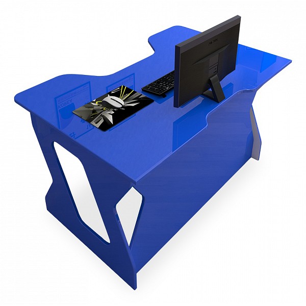 Компьютерный стол Мебелеф Мебелеф-3, синий