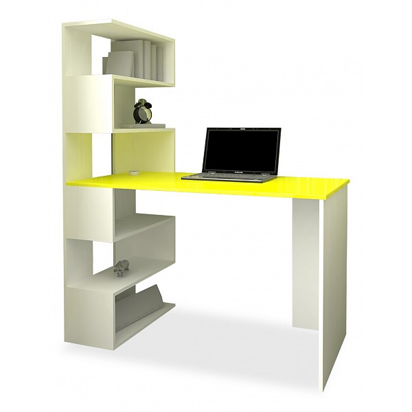 Компьютерный стол Мебелеф Мебелеф-3, желтый