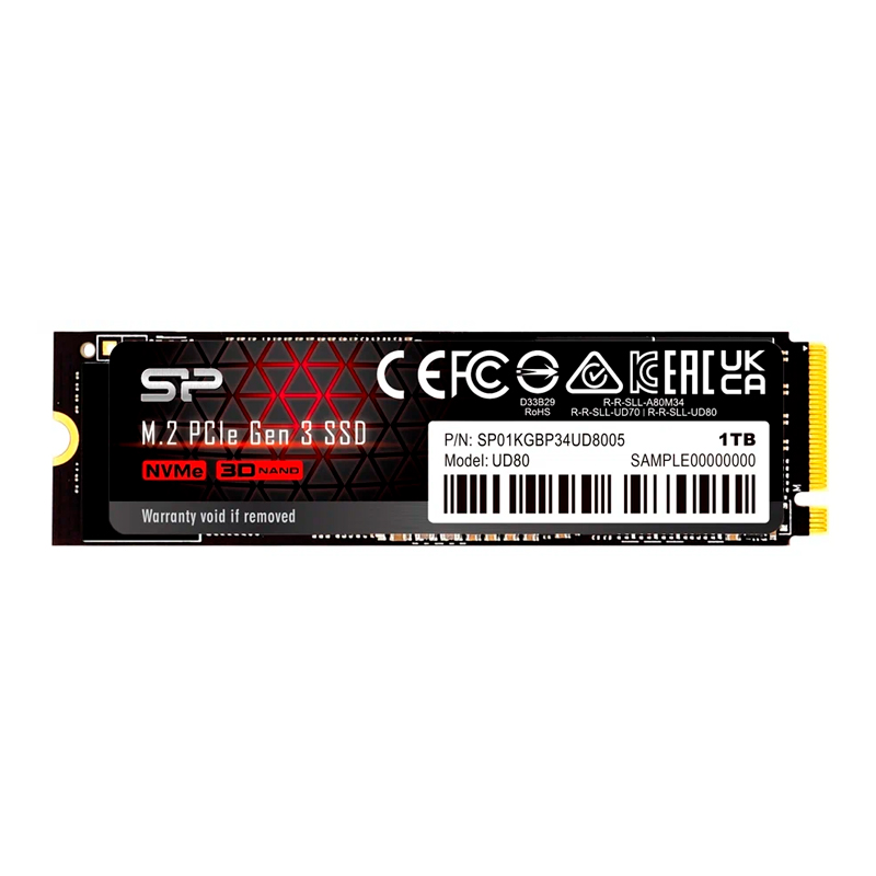 SSD накопитель Silicon Power UD80 M.2 2280 1 ТБ (SP01KGBP34UD8005)