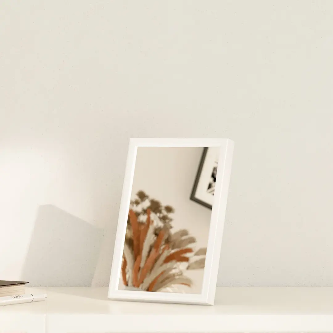 Зеркало декоративное настольное Inspire Lila, 11x16 см, цвет белый