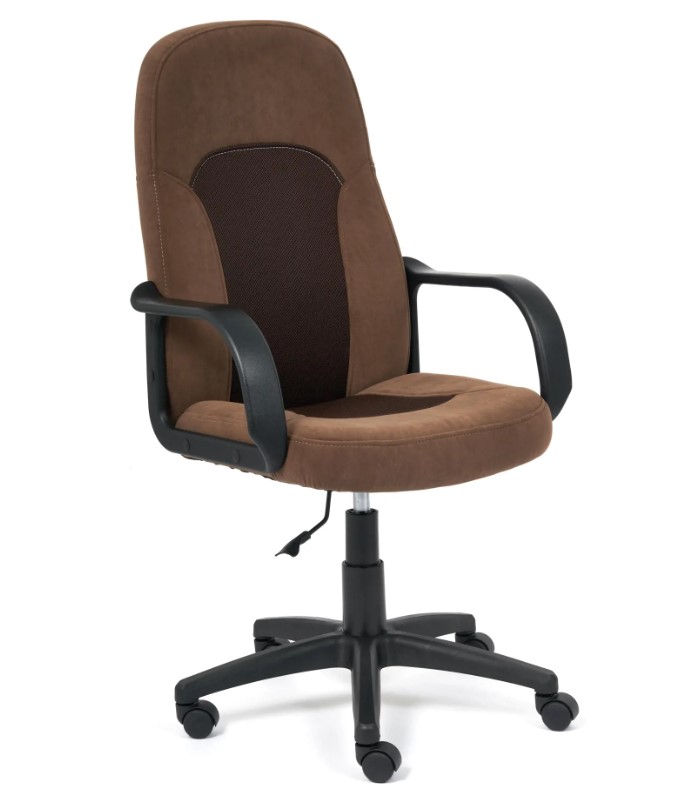 Кресло компьютерное офисное на колесиках Tetchair PARMA коричневый