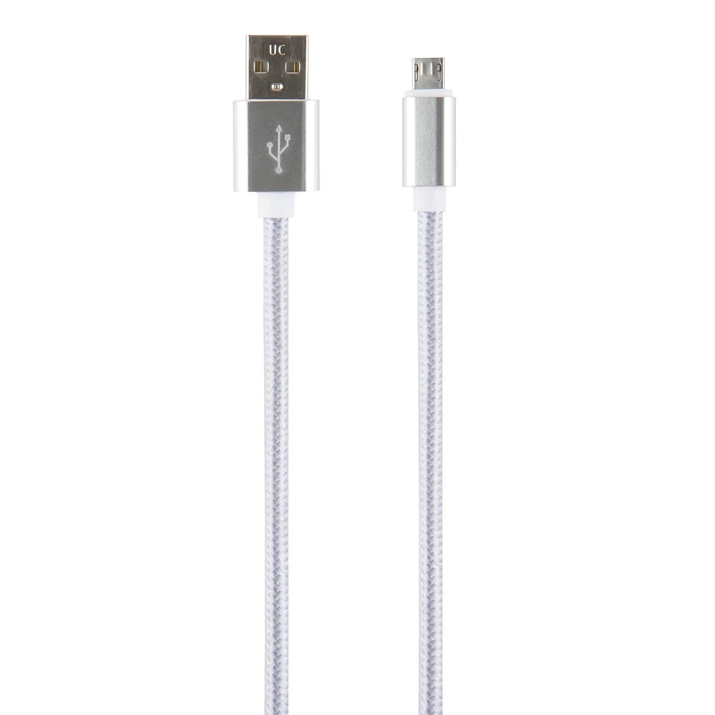 Кабель Red Line USB - micro USB, 2 метра, neylon, Silver