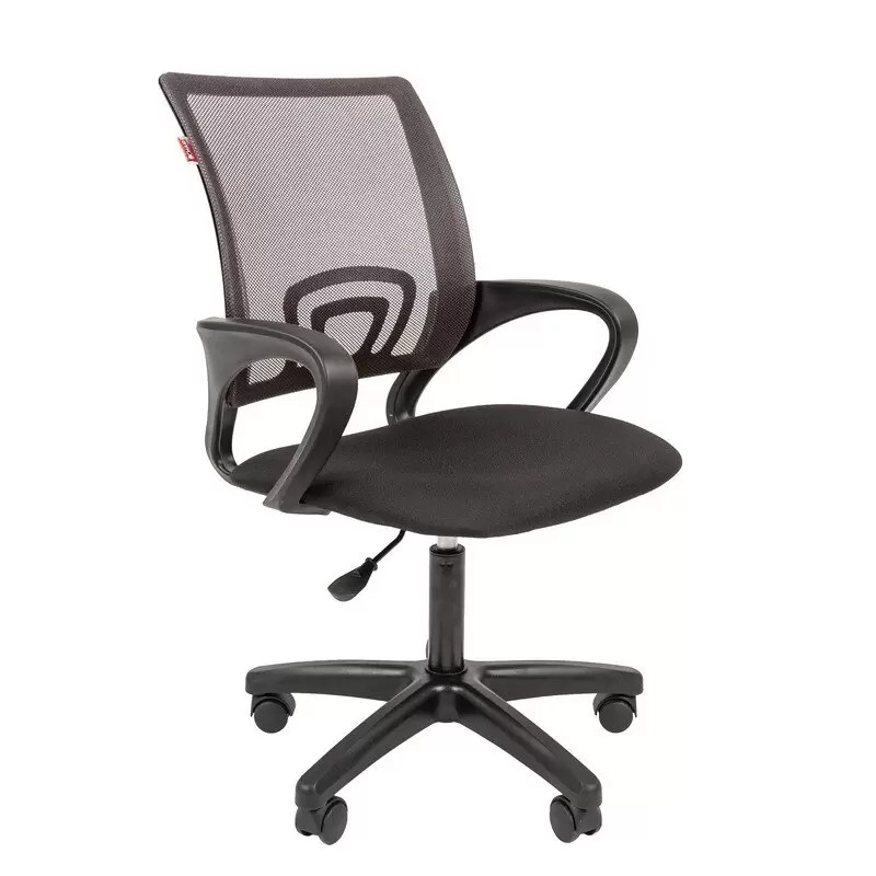 Кресло офисное Easy Chair 304 LT серое/черное (сетка/ткань, пластик), 1125791
