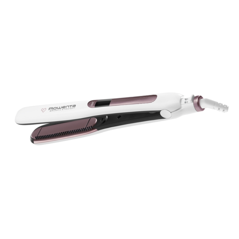 Выпрямитель для волос Rowenta Brush & Straight SF7510F0 White/Pink