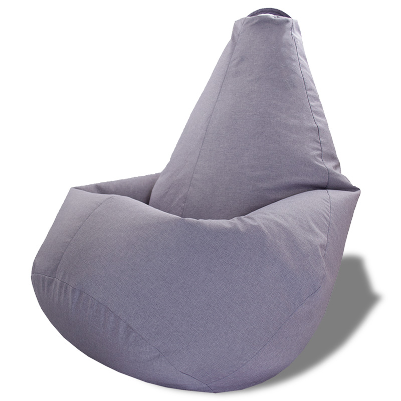 Кресло-мешок Puffmebel груша XXXL фиолетовый