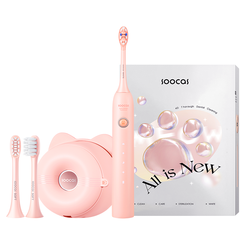 Электрическая зубная щетка Soocas D3 розовая
