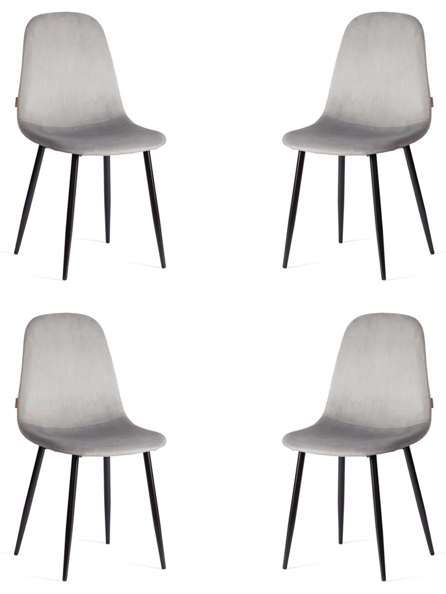 Комплект обеденных стульев TetChair BREEZE mod. JSC-58, 4 шт, серый
