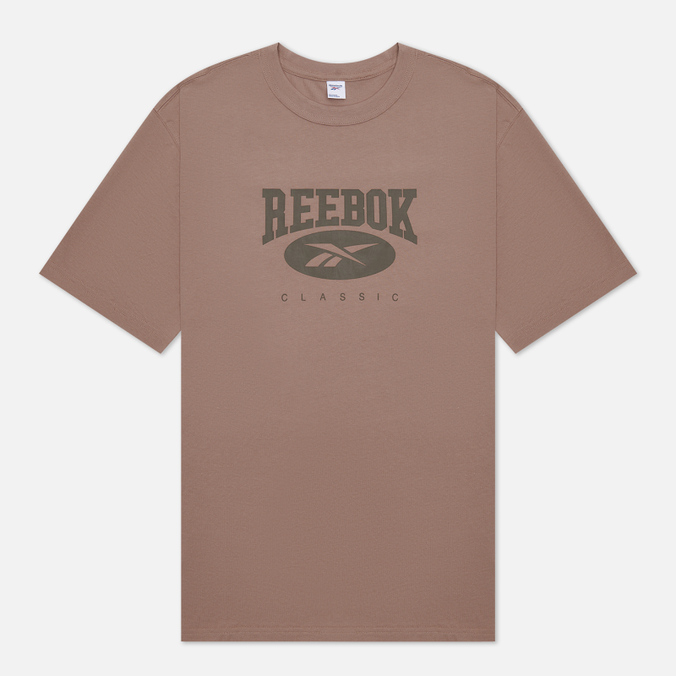 Мужская футболка Reebok Archive Essentials Big Logo коричневый, Размер L