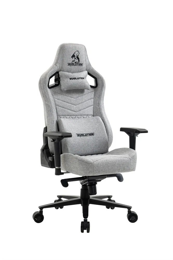 Кресло игровое EVOLUTION NOMAD Grey, ткань, серый