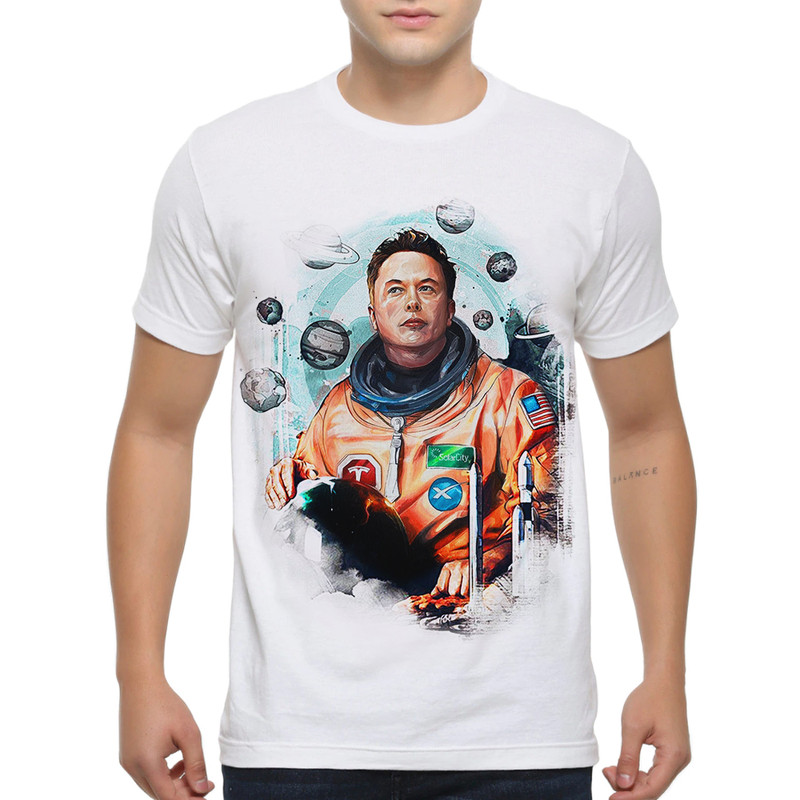 Футболка мужская Dream Shirts Илон Маск белая L